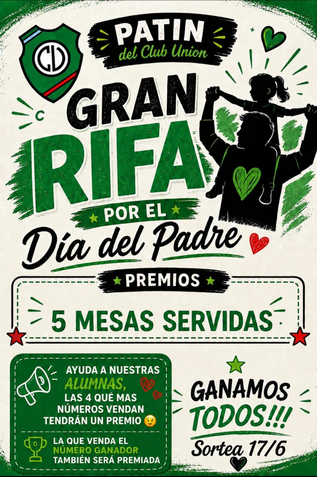 Gran rifa del Patín del Club Unión por el Día del Padre